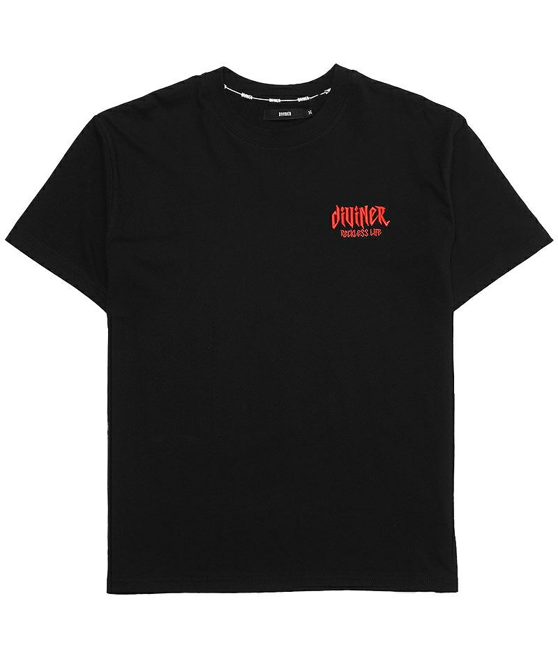 Crimson Logo TEE(ブラック) トップス｜【公式】DIVINER（ディバイナー）